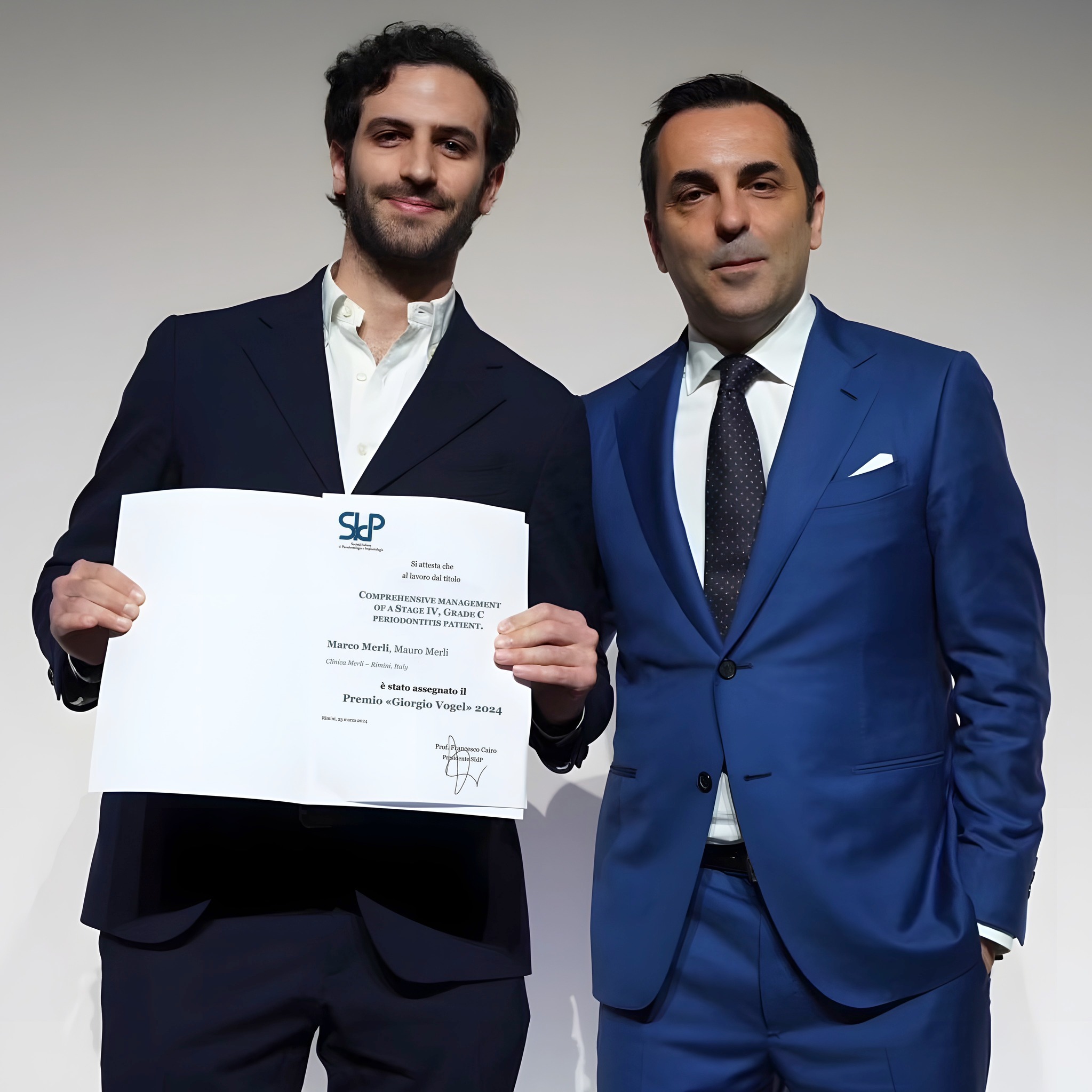 Premio "Giorgio Vogel 2024" - Clinica Merli • Dentisti Rimini ...